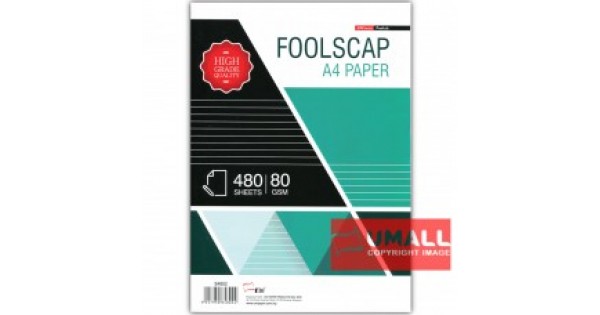 UNI FOOLSCAP PAPER 80G A4-480'S (S4802)