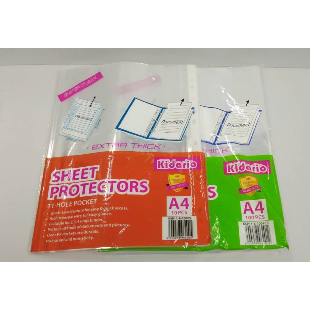 Kidario Sheet Protector A4 KSP11-8