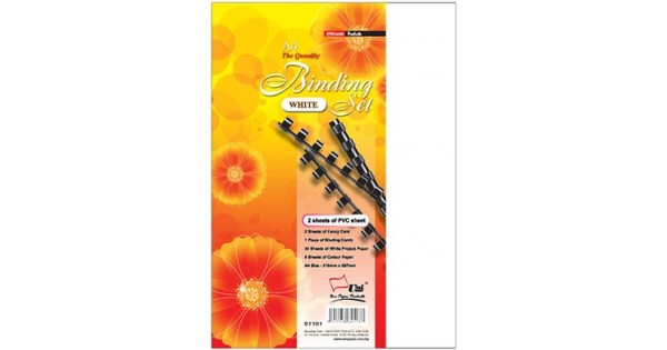 Uni Paper A4 White Binding Set S-1101