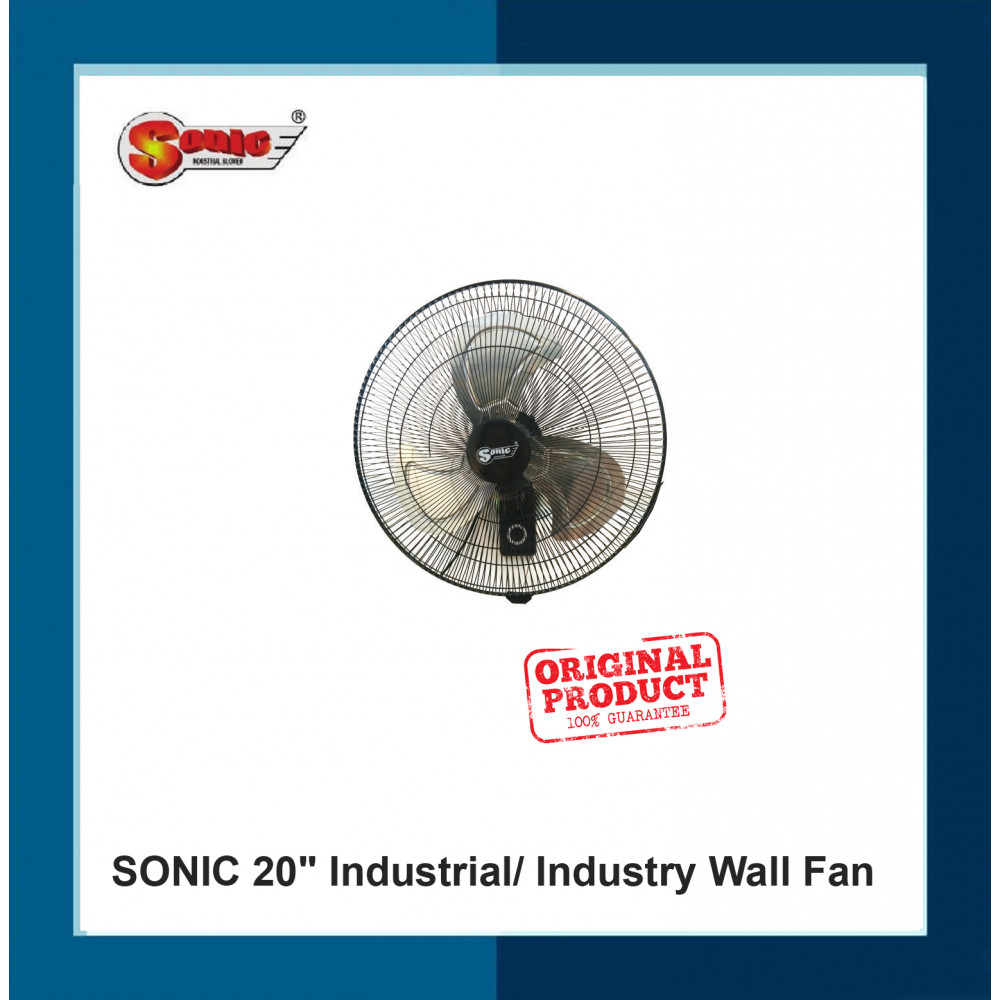 SONIC 20" Industrial/ Industry Wall Fan SWC-500S1-A240F-BK