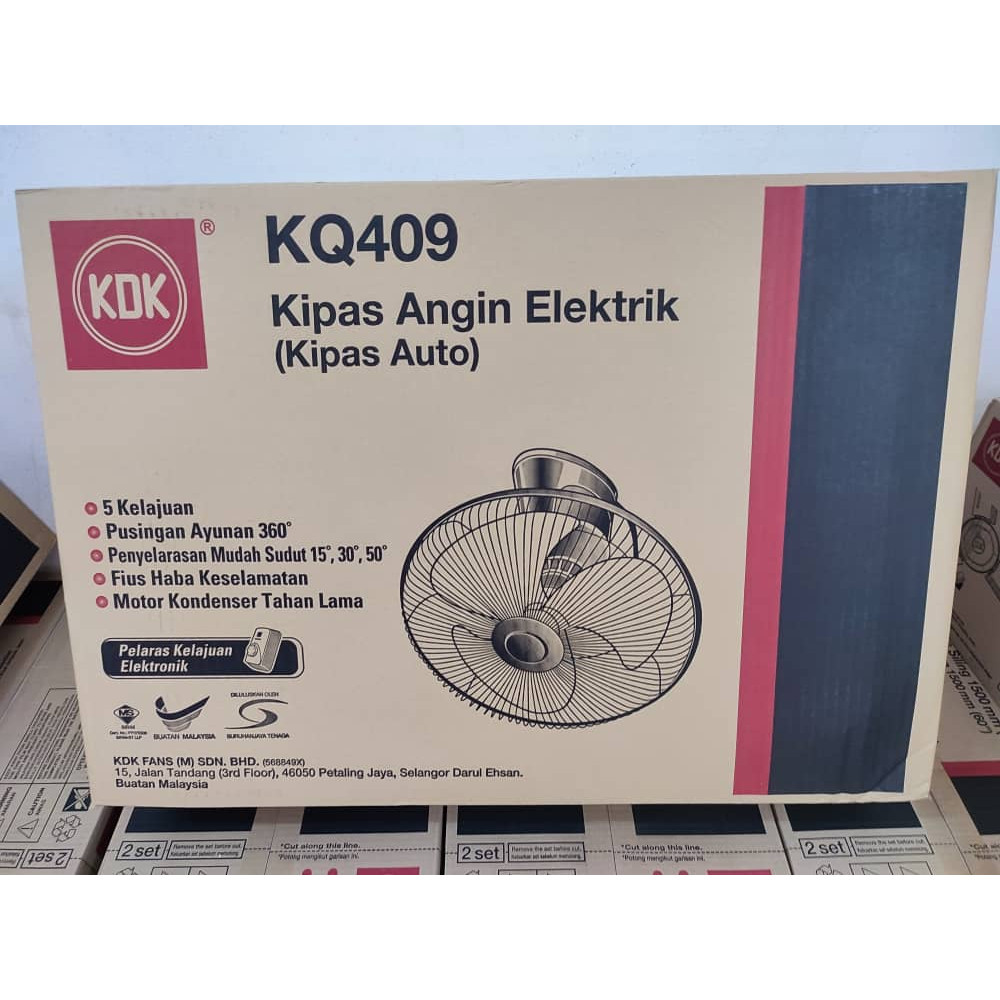 KDK AUTO FAN (40cm/16") WHITE KQ-409 #KIPAS DINDING#KIPAS SILING# ...
