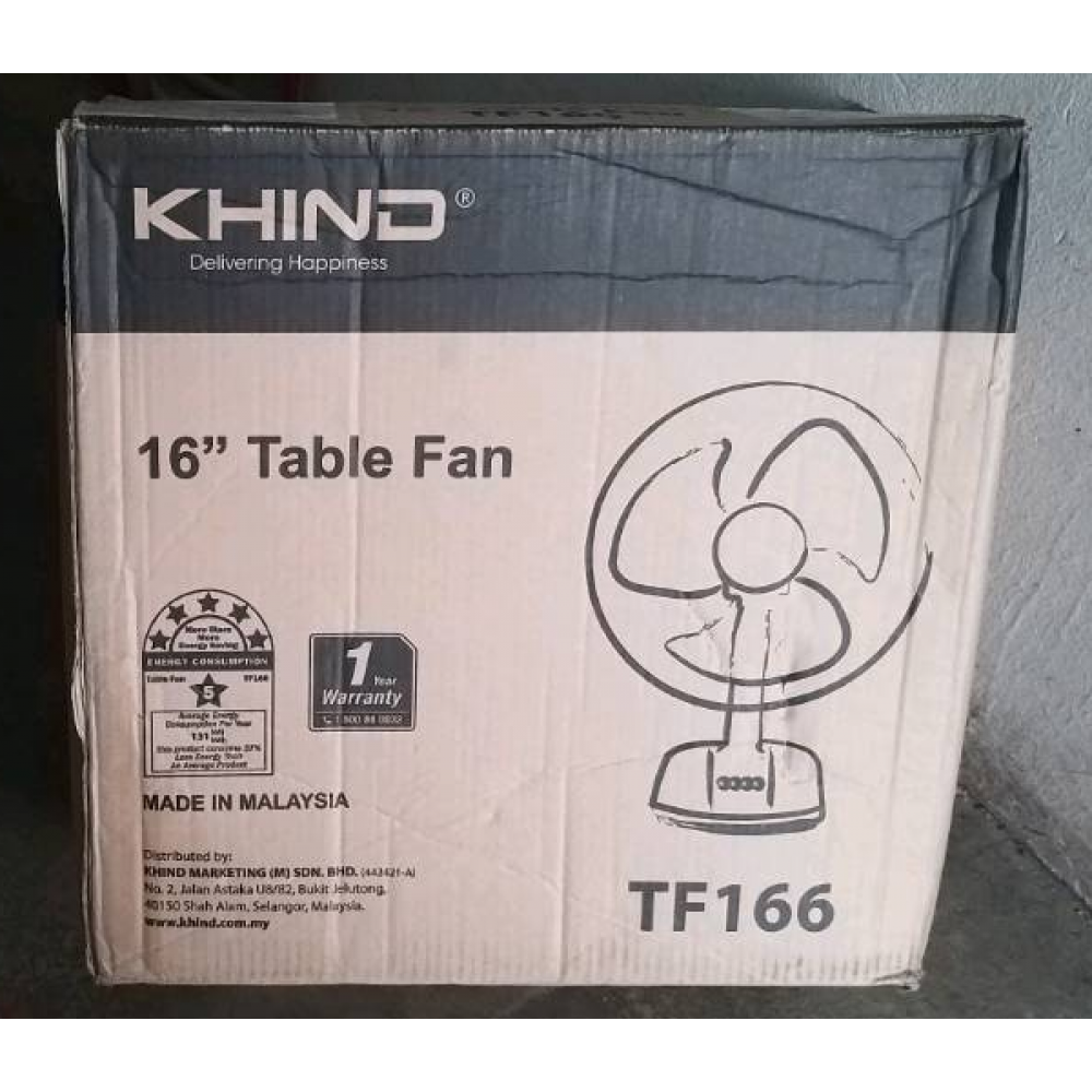 KHIND TABLE FAN (16") WINTER GREY TF166 #KIPAS MEJA#桌面式风扇