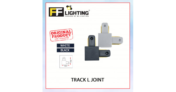 FFL Track Rail L Joint White/Black#FF Lighting#Track Rail Fitting#Track ...