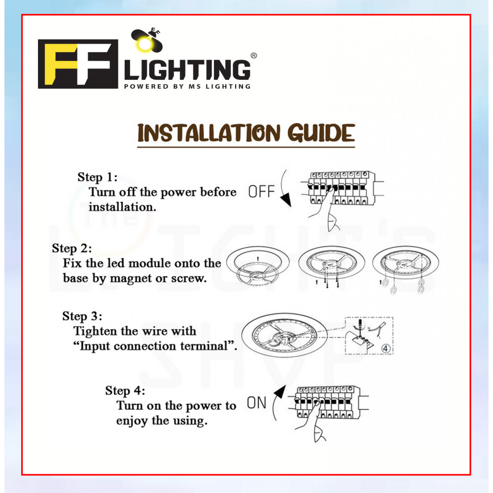 FFL Led Ceiling Lamp Module YS-36W Day Light/Cool White/Warm White#FF ...