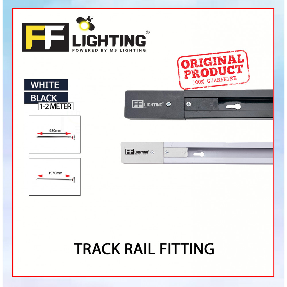 FFL Track Rail White/Black#FF Lighting#Track Rail Fitting#Track Light ...