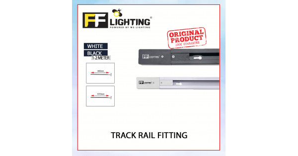 FFL Track Rail White/Black#FF Lighting#Track Rail Fitting#Track Light ...