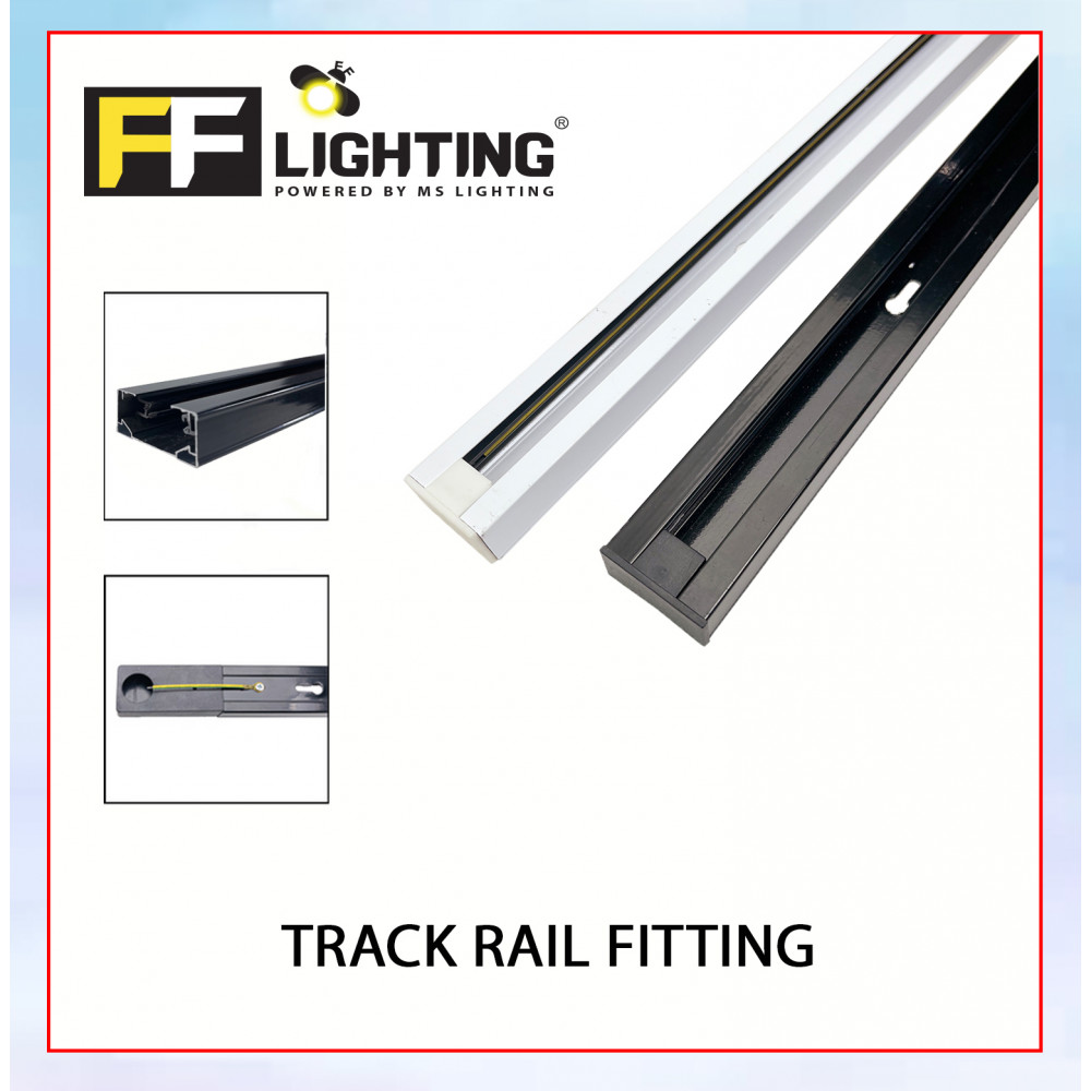 FFL Track Rail White/Black#FF Lighting#Track Rail Fitting#Track Light ...