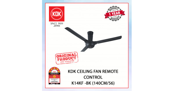 KDK Ceiling Fan Remote Control type K14KF-BK (black color)140cm/56"# ...