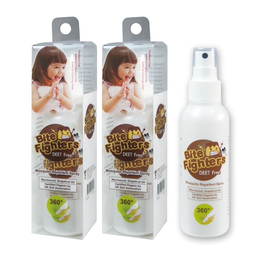 Bite Fighter Advanced Organic Mosquito Repellent Spray 25ml, 2bottles ...