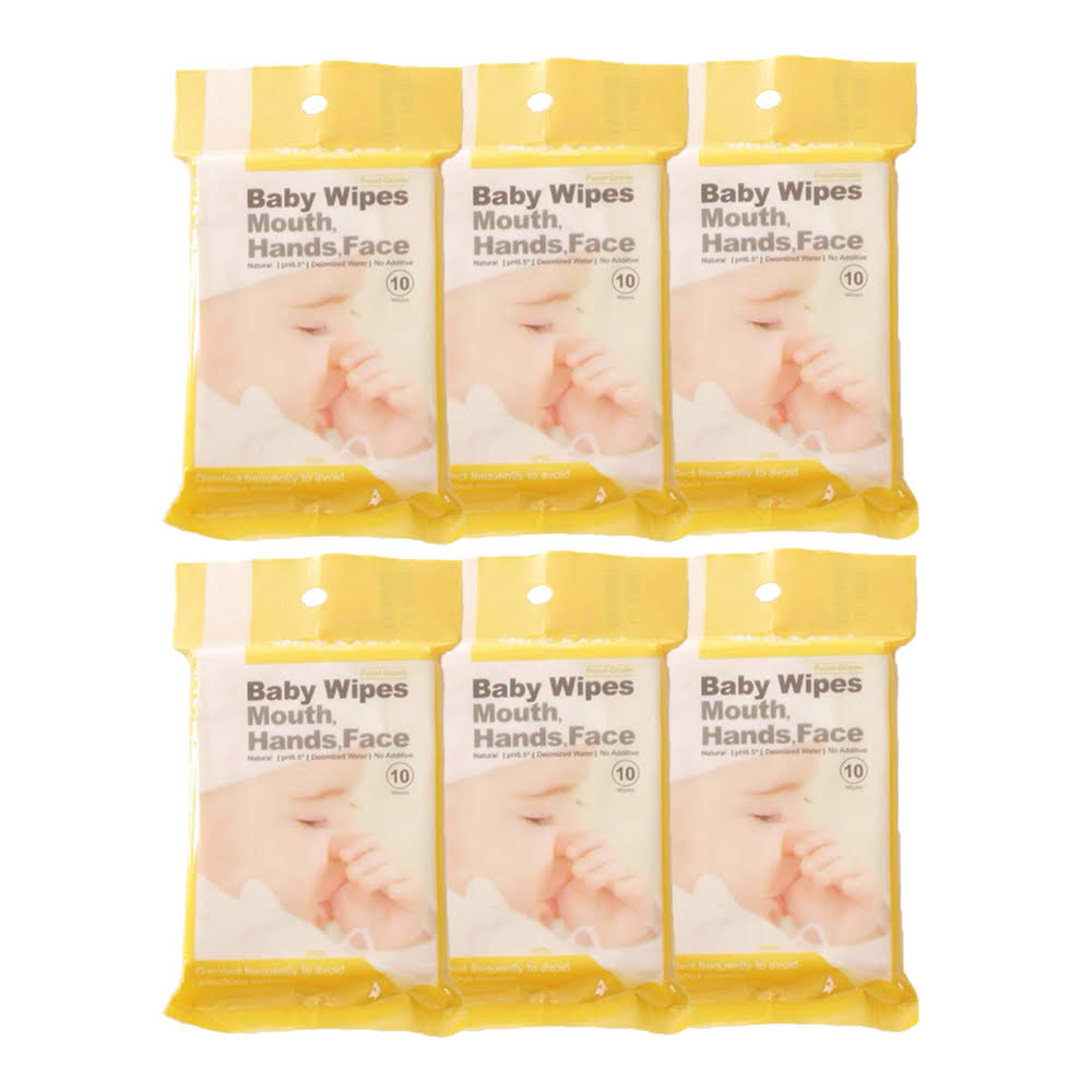 Us Baby Wipes for Gums & Teeth 10's 6 packs