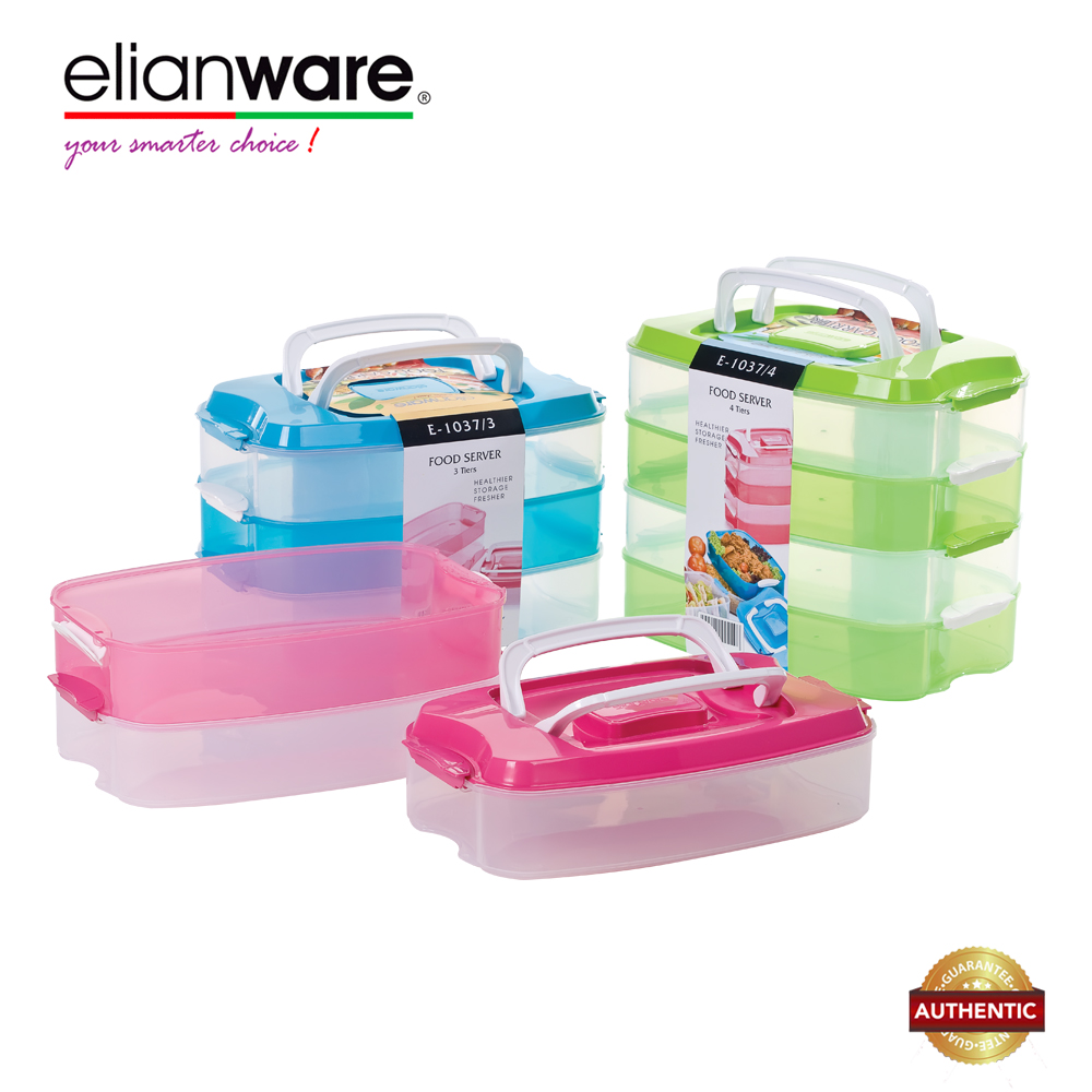 Elianware 3 Layers BPA Free Food Keeper Server Multipurpose Storage ...