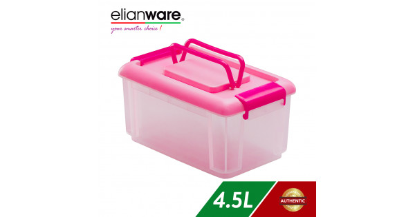 Elianware Pink 4.5L Multipurpose Storage Container with Handle