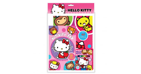 Sanrio Hello Kitty Activity & Colouring Book With Activity Pad, 12pcs ...