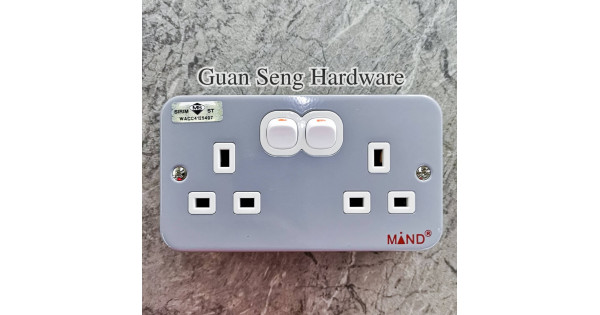 Industrial Double Metal Clad Socket 13AMP 2 WAY SWITCHED SOCKET (SIRIM ...