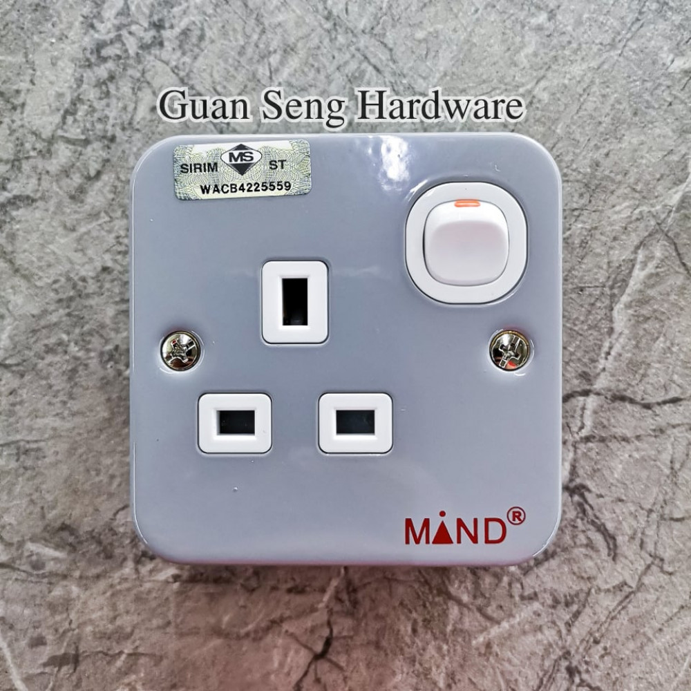 Industrial Double Metal Clad Socket 13AMP 1 WAY SWITCHED SOCKET (SIRIM ...