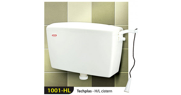 Techplas 1001-HL Techplas II Low Level Plastic Cistern 9 liters (WHITE)