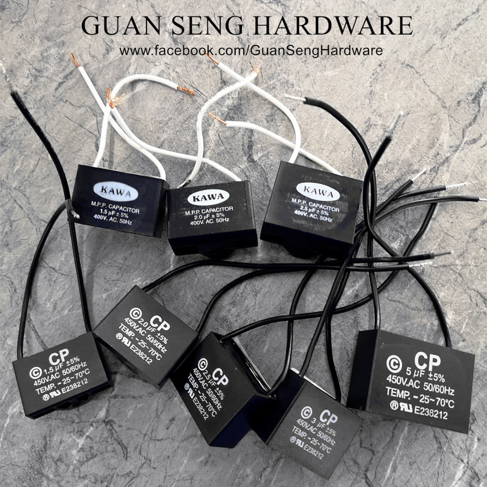 1.5μF-5.0μF KAWA(400V) CP(450V) FAN CAPACITOR (+/- 5%)