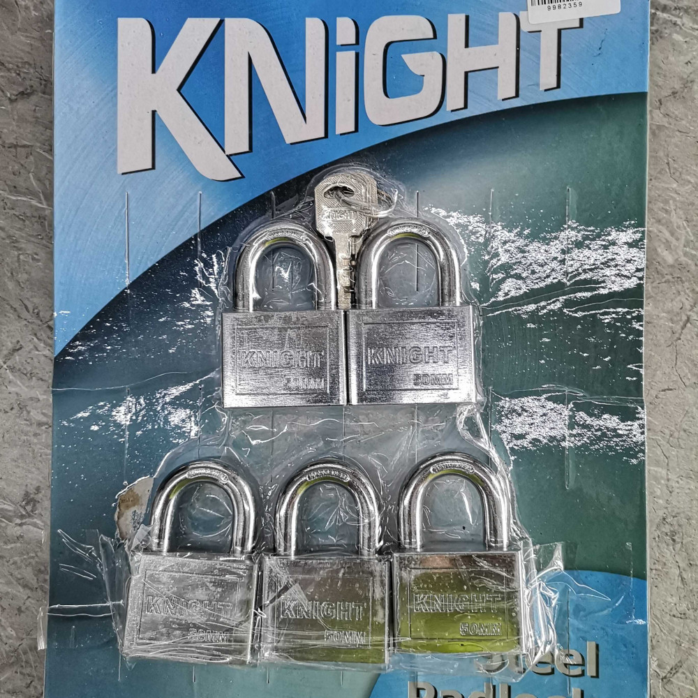 KNiGHT 50mm KEY ALIKE Steel Padlock