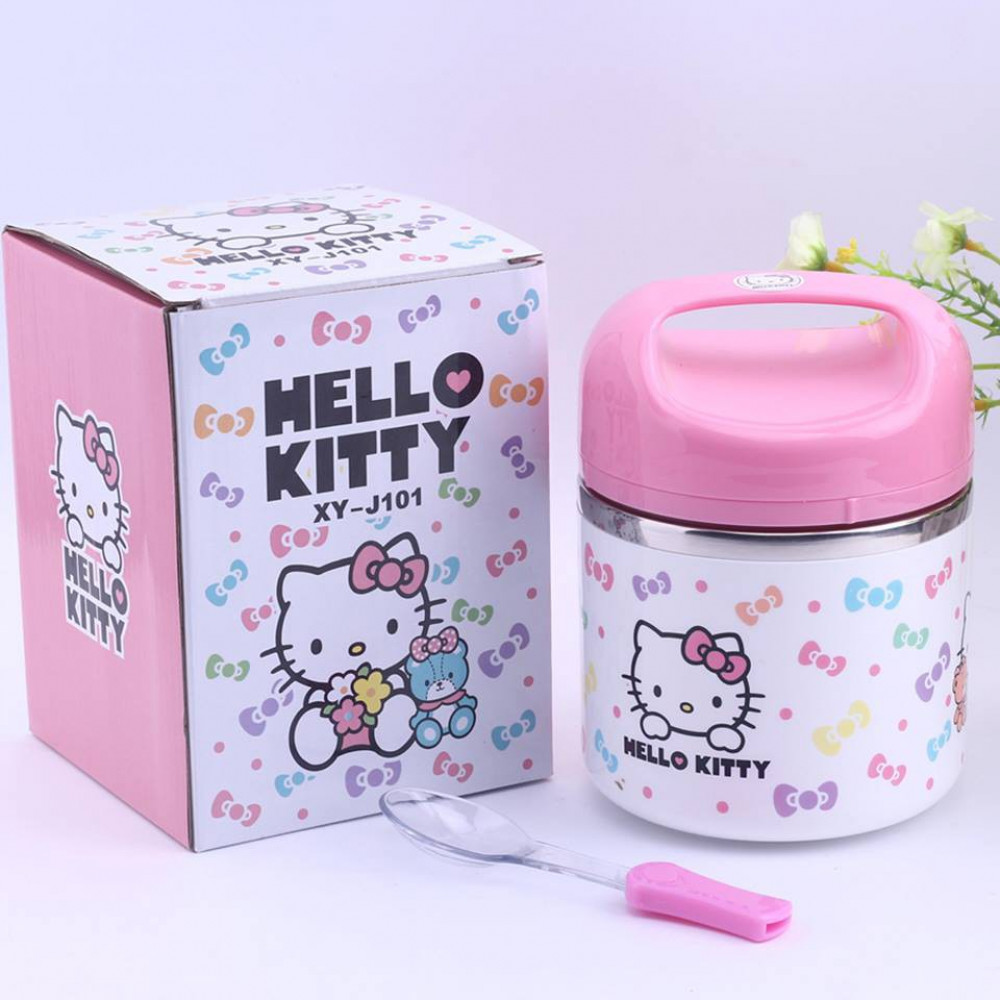Hello Kitty Stainless Steel 1/2/3 Layer Food Container Ready Stock
