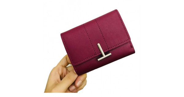 New 'T' Design Ladies Short Purse with Card Holders Ready Stock
