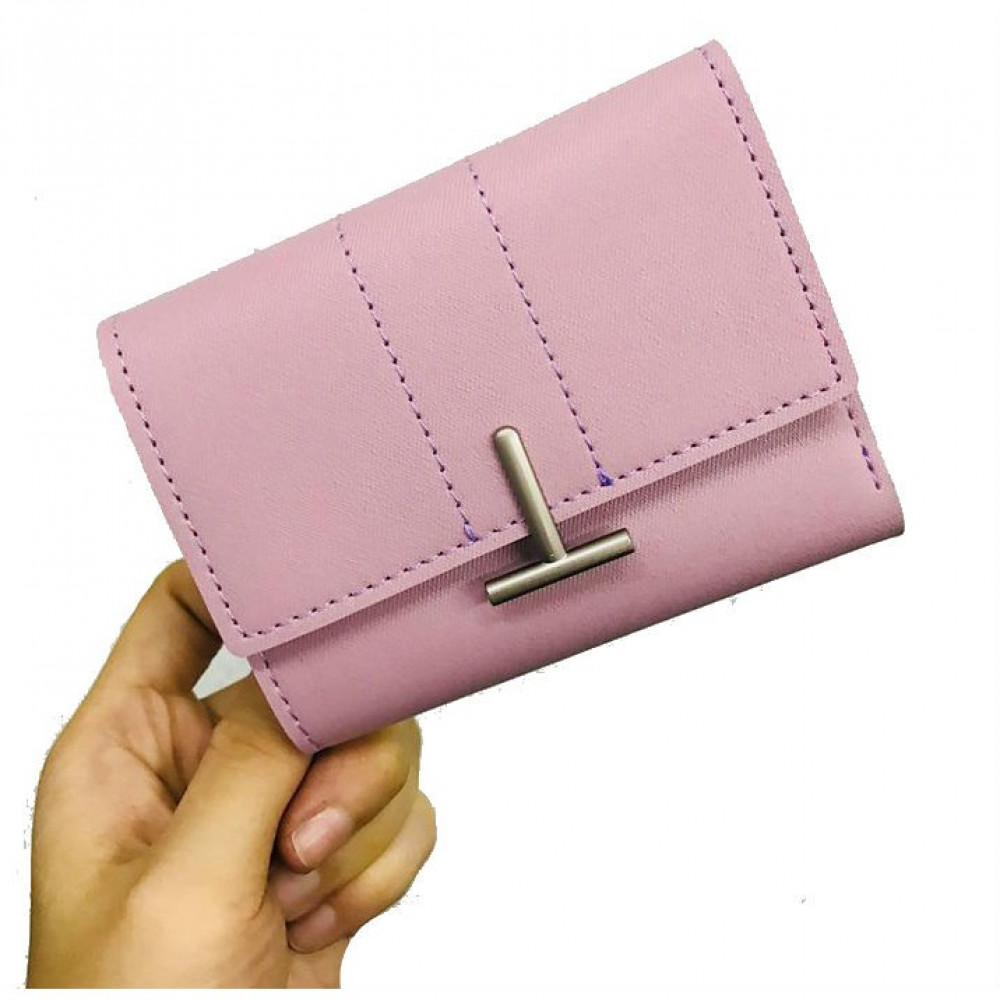 New 'T' Design Ladies Short Purse with Card Holders Ready Stock
