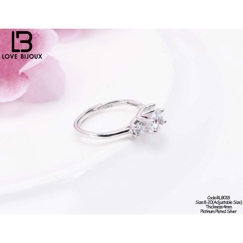 [Love Bijoux Romantic Series] S925 Platinum plated Romantic Corolla ...