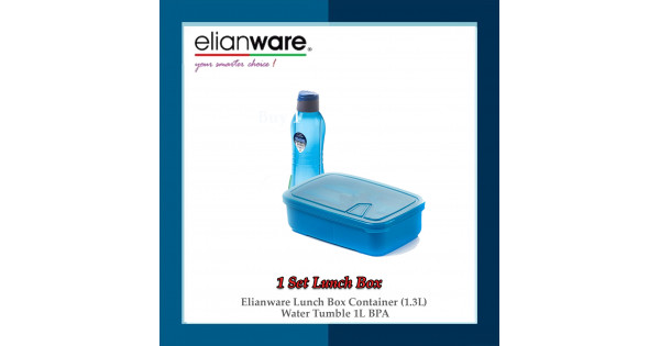 Elianware Lunch Box with Fork & Spoon