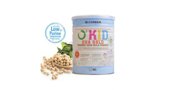 Biogreen O'Kid DHA Gold Organic Soya Milk Powder (HALAL) 800G