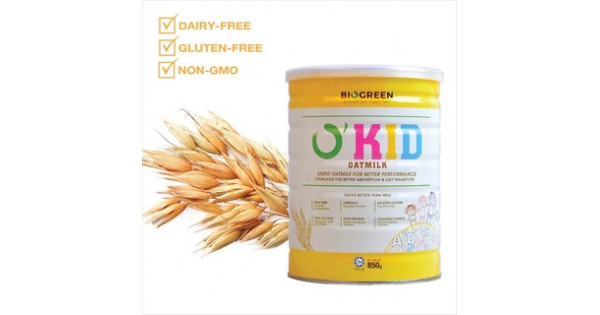 Biogreen O'Kid Oatmilk (HALAL) 850g 燕麦植物奶