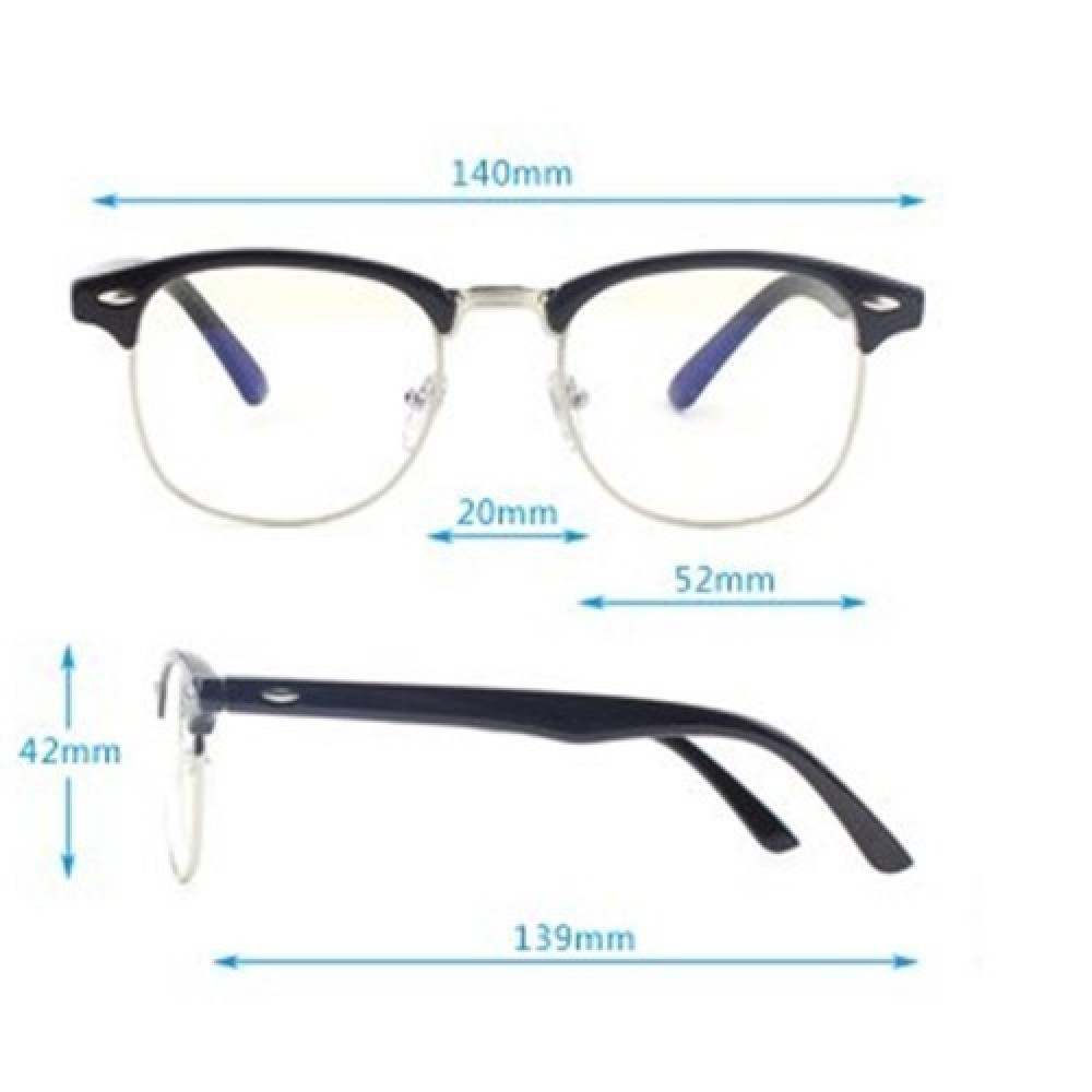 Computer Eye Strain Reduction Anti Blue Light Glasses Spectacles UV400 ...